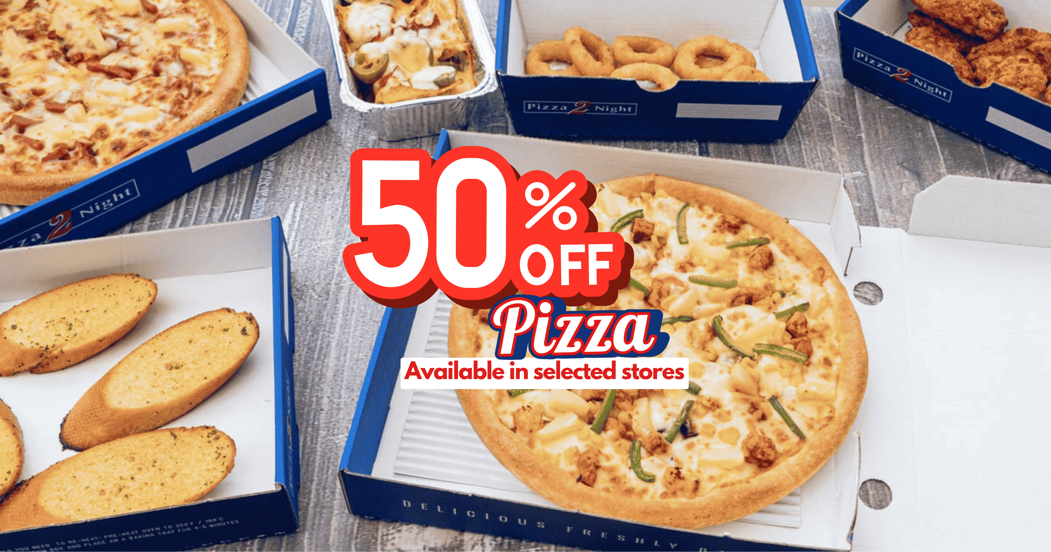 Order Food from Pizza2Night Restaurants || Get 50% Off - Pizza2Night